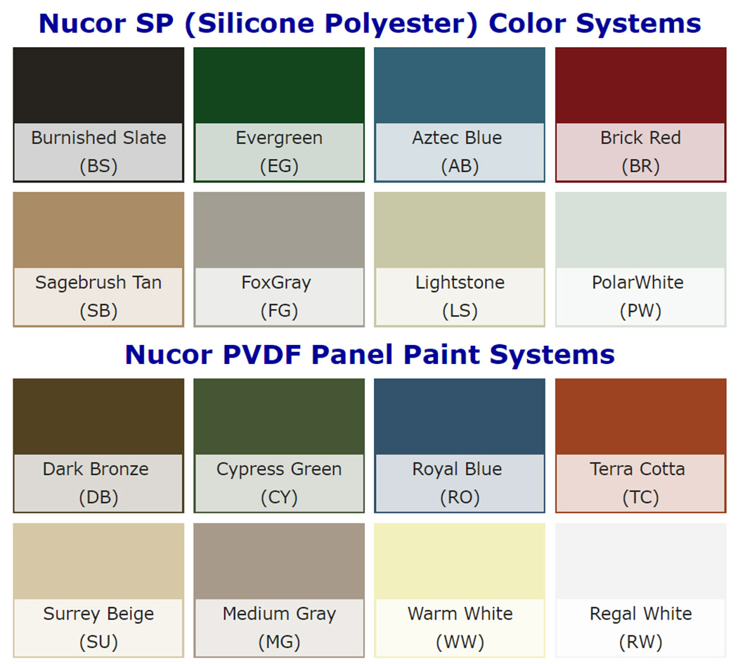 Color Chart - HP Building Division